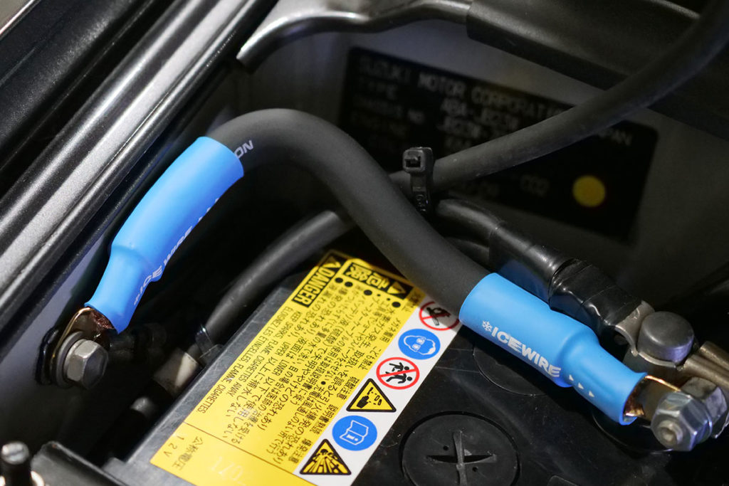 ジムニー JB23 JB33 JB43車種専用 アーシングケーブルキット『アイスワイヤー』 | Rainbow Auto